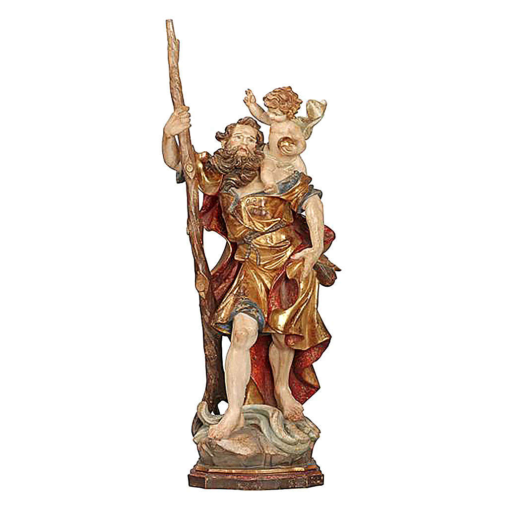 Saint Christopher statue 60 cm with gold mantle finished in | online ...