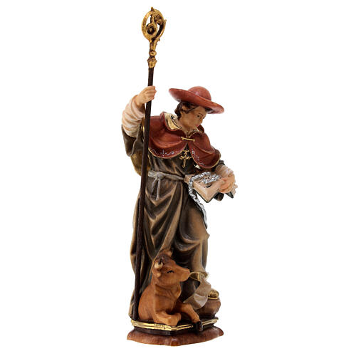 Wooden coloured statue of Saint Leonard Valgardena | online sales on ...