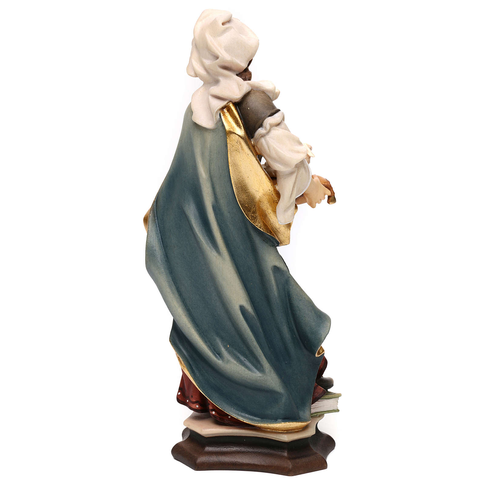 Saint Agnes of Rome Statue with Lamb wood painted Val | online sales on ...