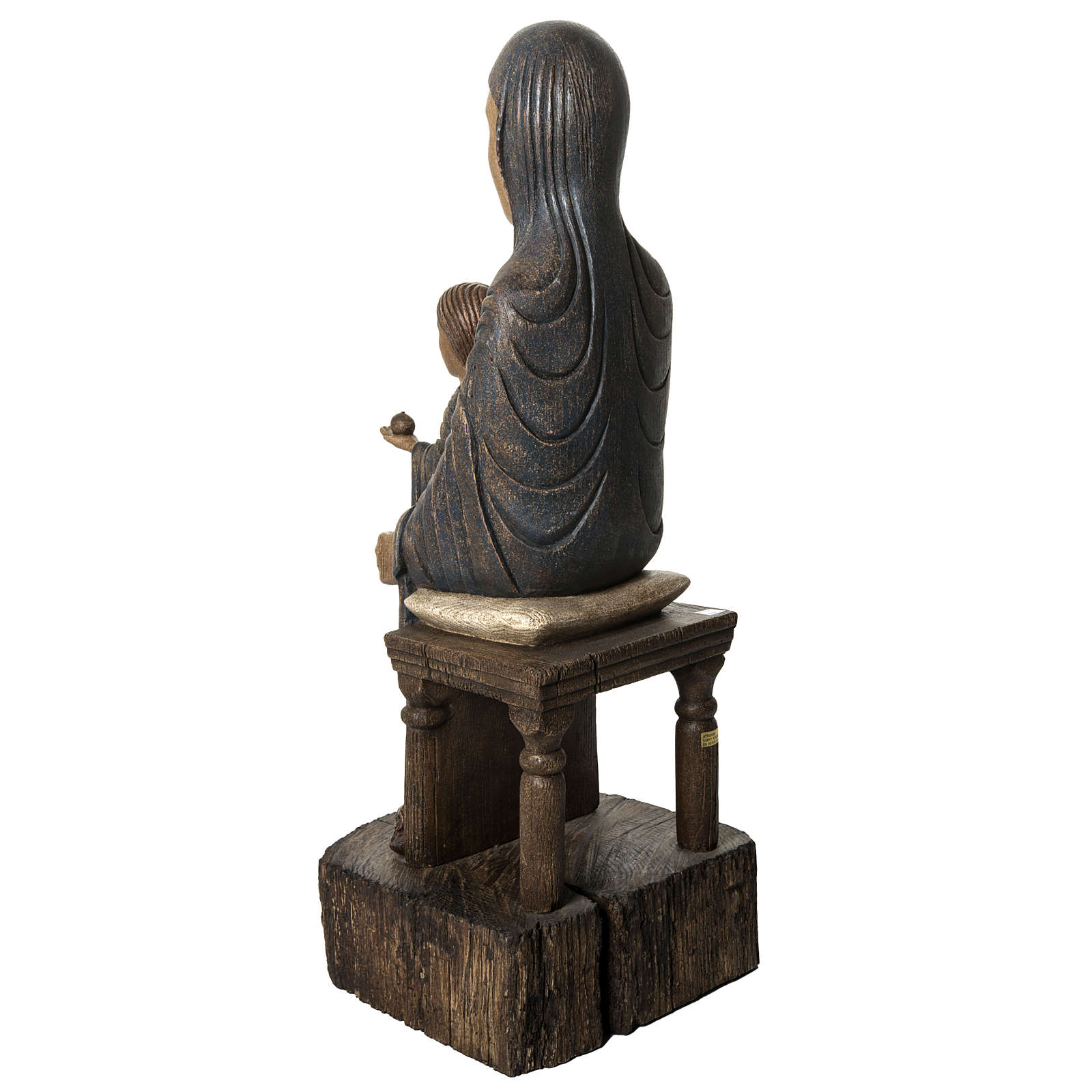 Seat of Wisdom statue in painted wood 72 cm Bethleem | online sales on ...