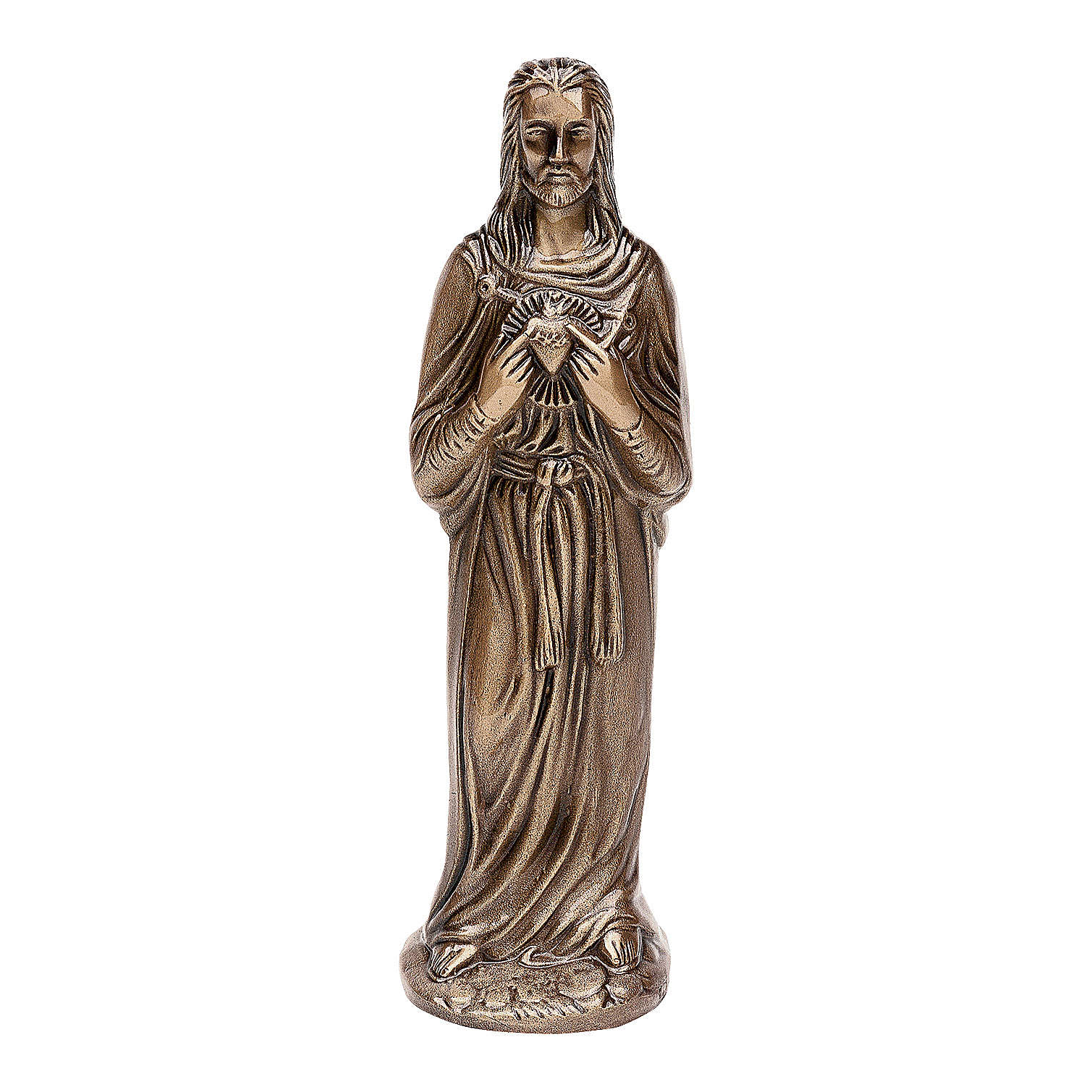 Funeral Statue Sacred Heart of Jesus in Bronze 30 cm for | online sales ...