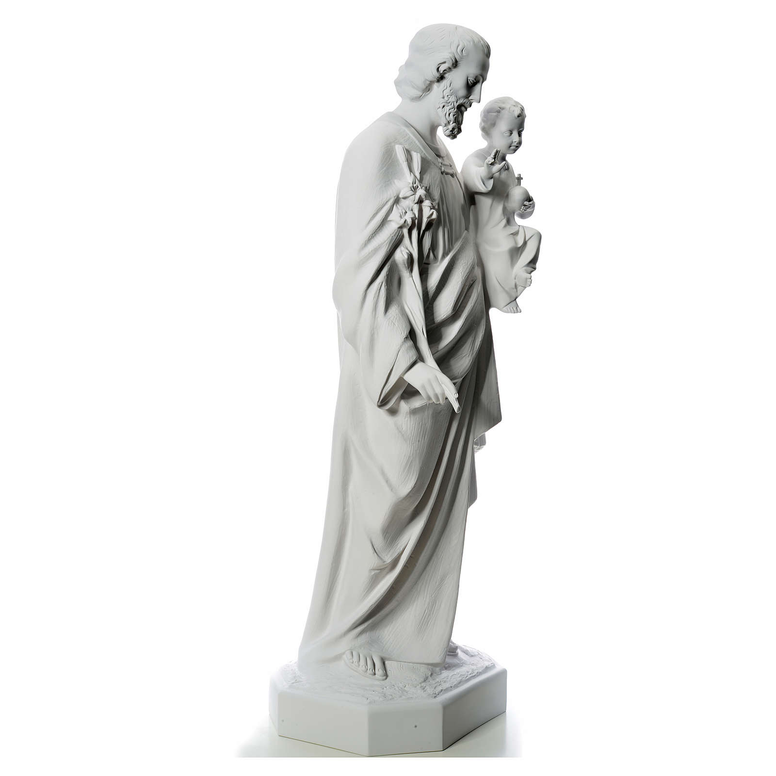 Saint Joseph statue in white fibreglass, 160 cm | online sales on ...