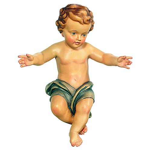 Baby Jesus figurine fiberglass open arms blue drape | online sales on ...
