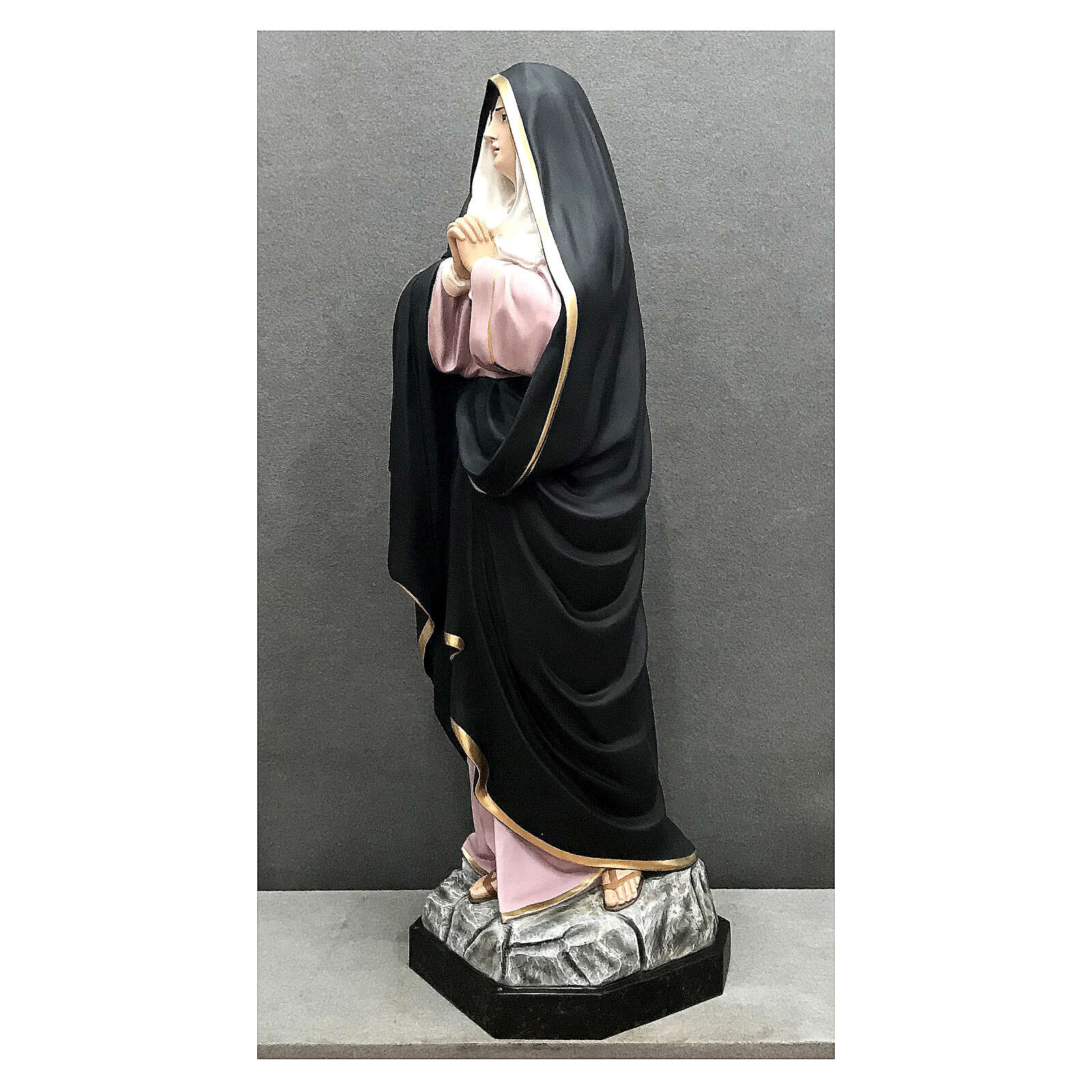 Statue Our Lady of Sorrows crying 160 cm painted fiberglass | online ...