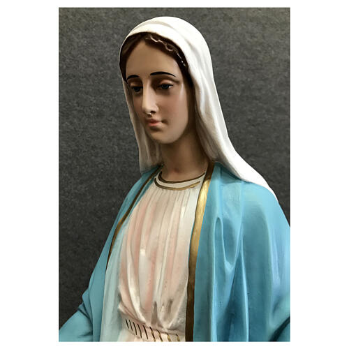 Miraculous Mary statue on world 70 cm painted fiberglass | online sales ...
