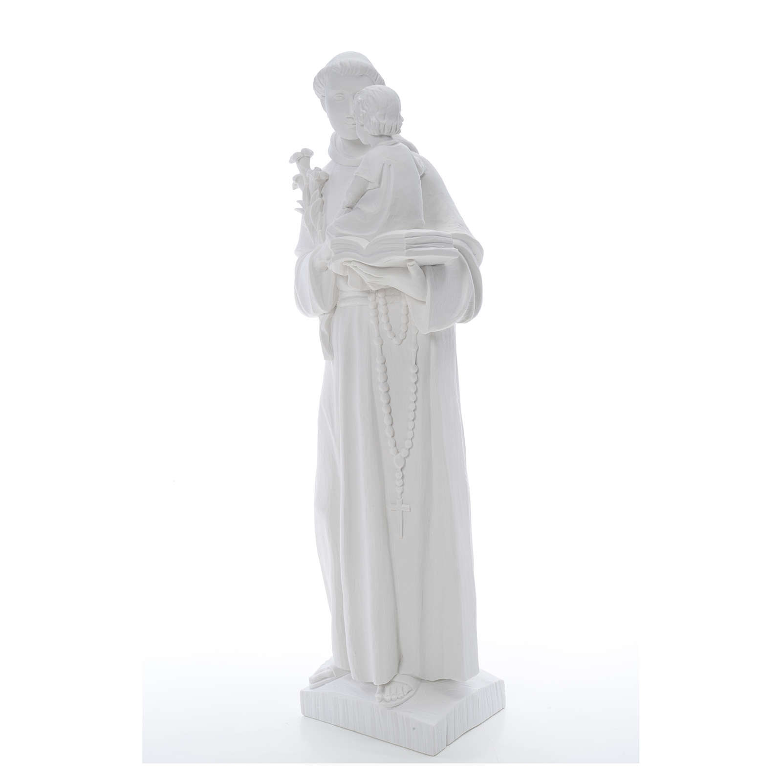 Heiliger Antonius 65 cm Statue Marmorguss weiß | Online Verfauf auf HOLYART