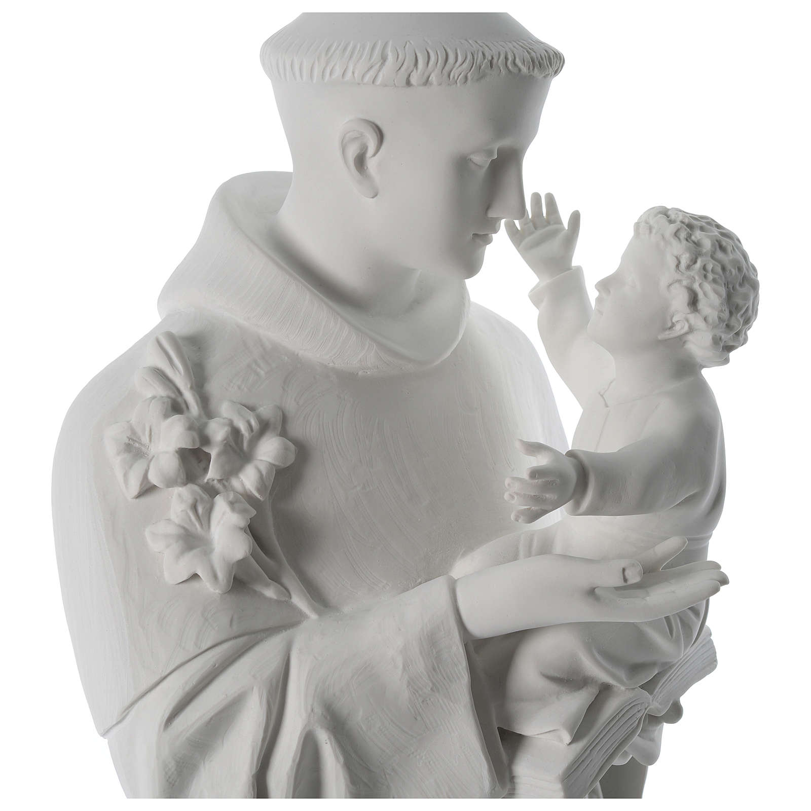 Saint Anthony composite Carrara marble statue 100 cm | online sales on ...