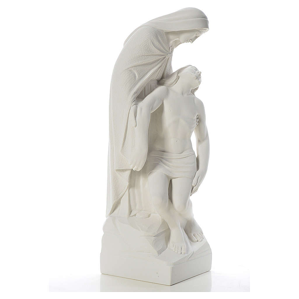 Pietà statue made of composite white marble 60-80 cm | online sales on ...