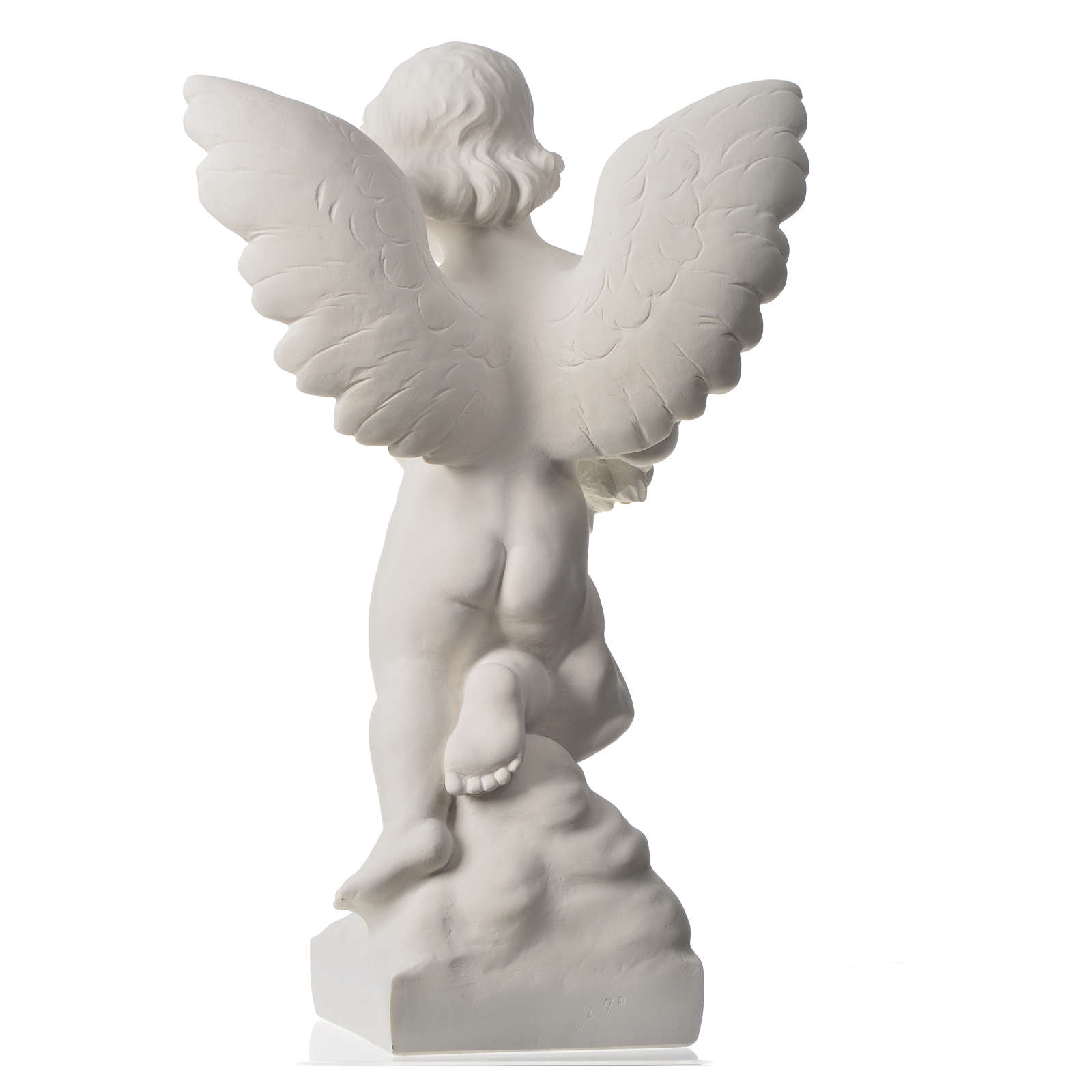 Angelito con rosas mármol blanco de Carrara | venta online en HOLYART