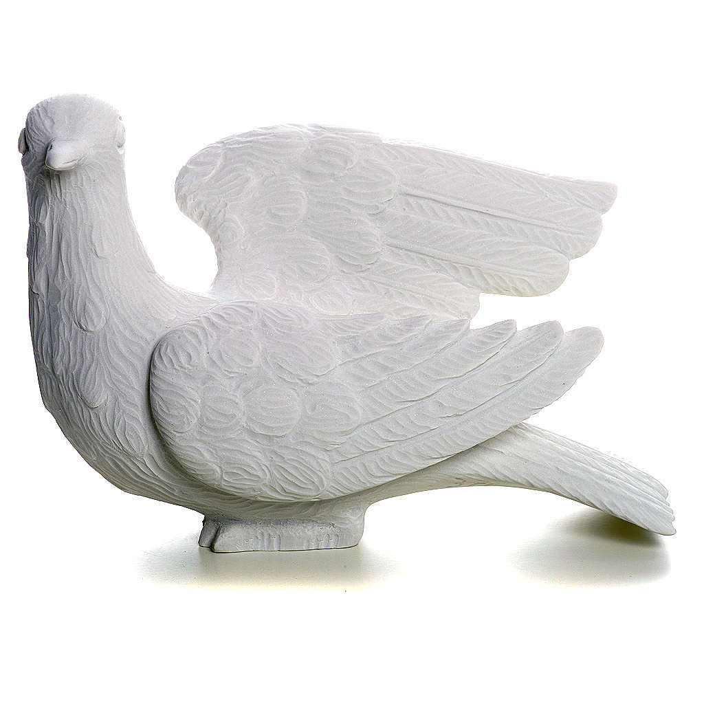 Dove facing left, reconstituted marble statue, 15 cm | online sales on ...
