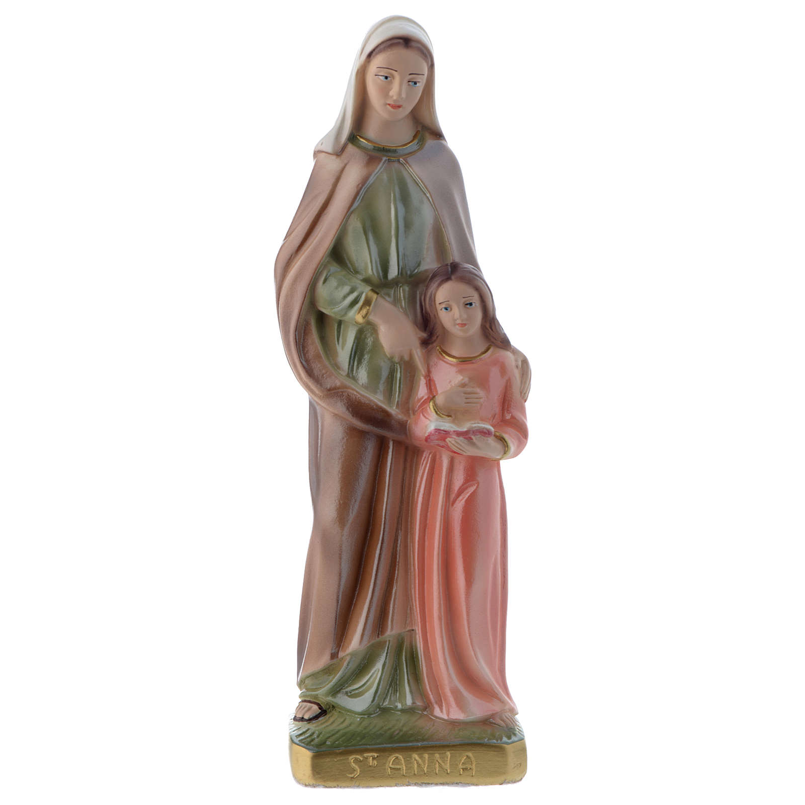 Saint Anne statue 8'' in mother of pearl plaster | online sales on ...