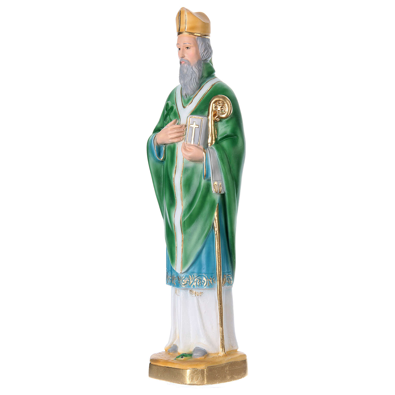 Saint Patrick 40 cm statue en plâtre | vente en ligne sur HOLYART