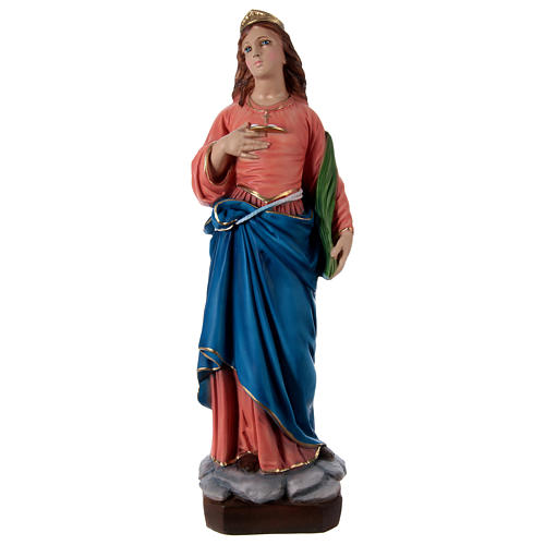 Saint Lucy 60 cm Statue, in painted resin | online sales on HOLYART.com