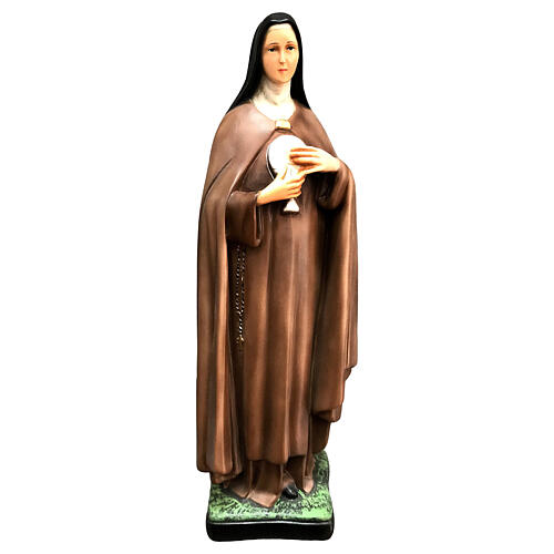 St Clare statue 40 cm in painted resin | online sales on HOLYART.com