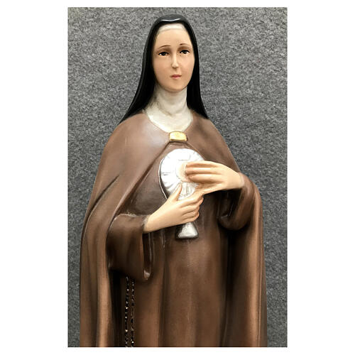 St Clare statue 40 cm in painted resin | online sales on HOLYART.com