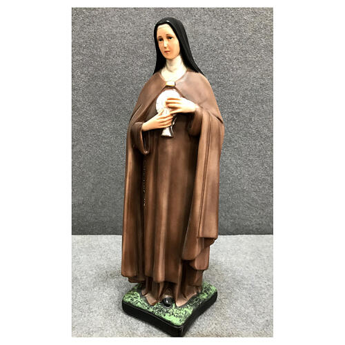 St Clare statue 40 cm in painted resin | online sales on HOLYART.com