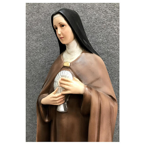 St Clare statue 40 cm in painted resin | online sales on HOLYART.com