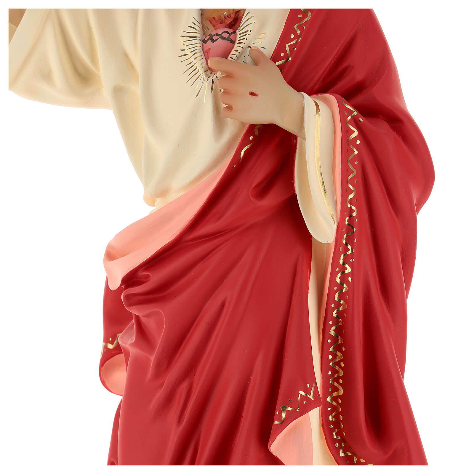 Sacred Heart of Jesus statue 60cm, wood paste, fine decoration | online ...