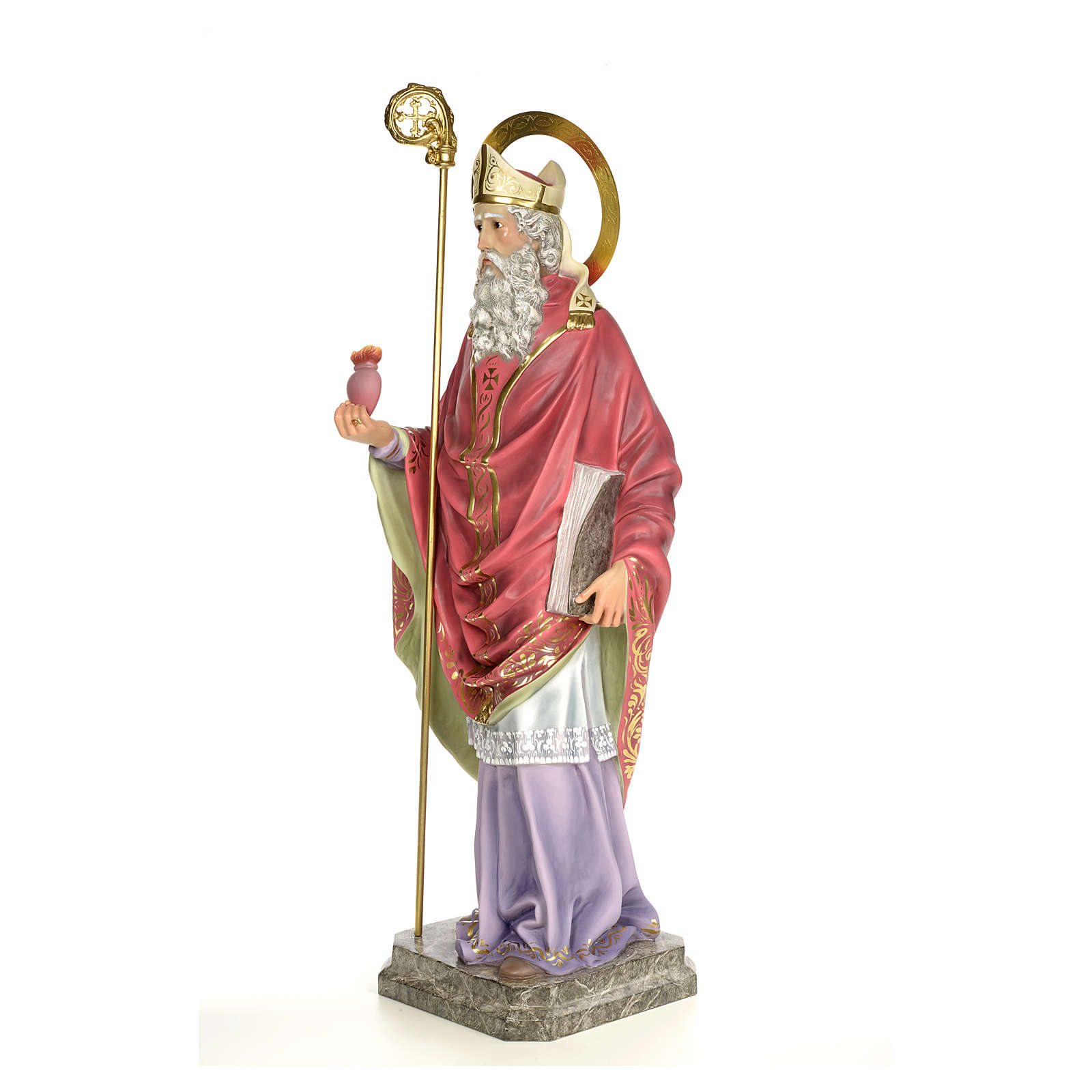 Saint Augustine statue 120cm, wood paste, elegant decoration | online ...
