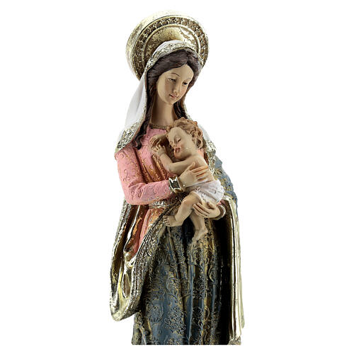 Mary and Baby Jesus statue golden Baroque base resin h 30.5 cm | online ...