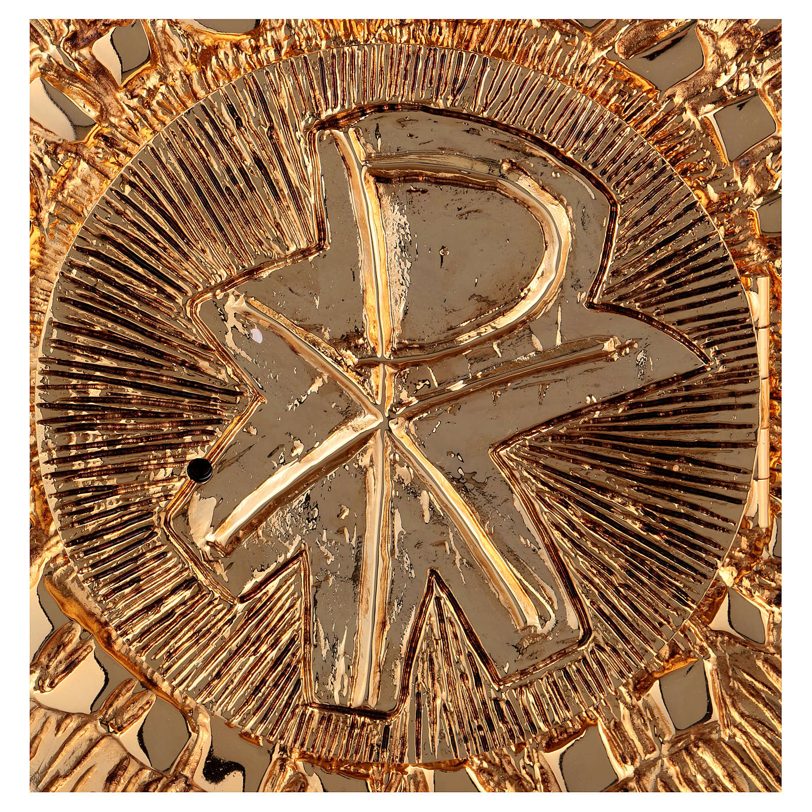 Wall tabernacle gold-plated brass, PAX symbol | online sales on HOLYART ...