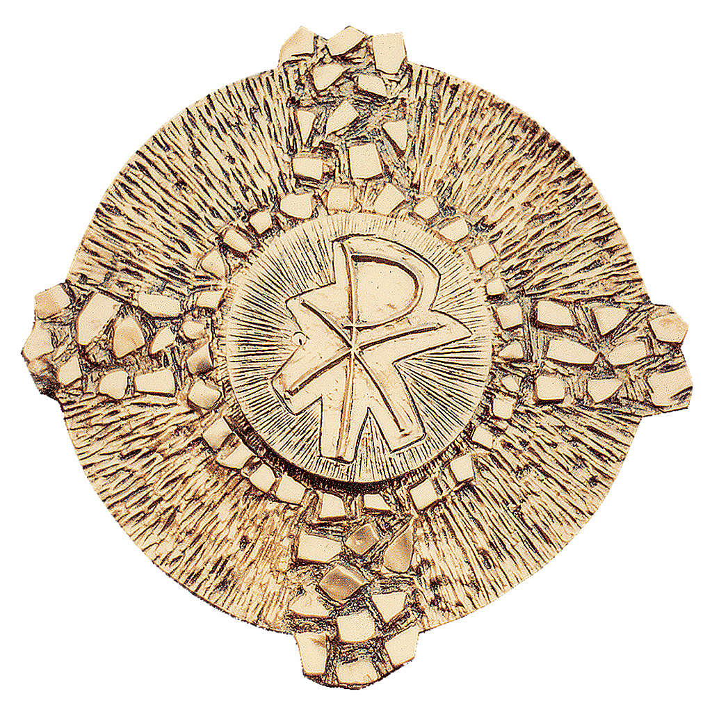 Wall tabernacle gold-plated brass, PAX symbol | online sales on HOLYART.com