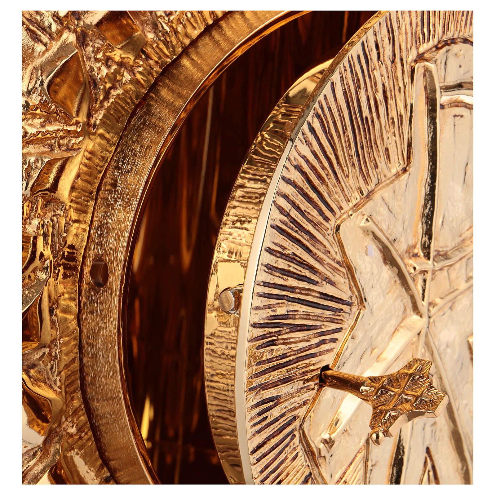 Wall tabernacle gold-plated brass, PAX symbol | online sales on HOLYART.com