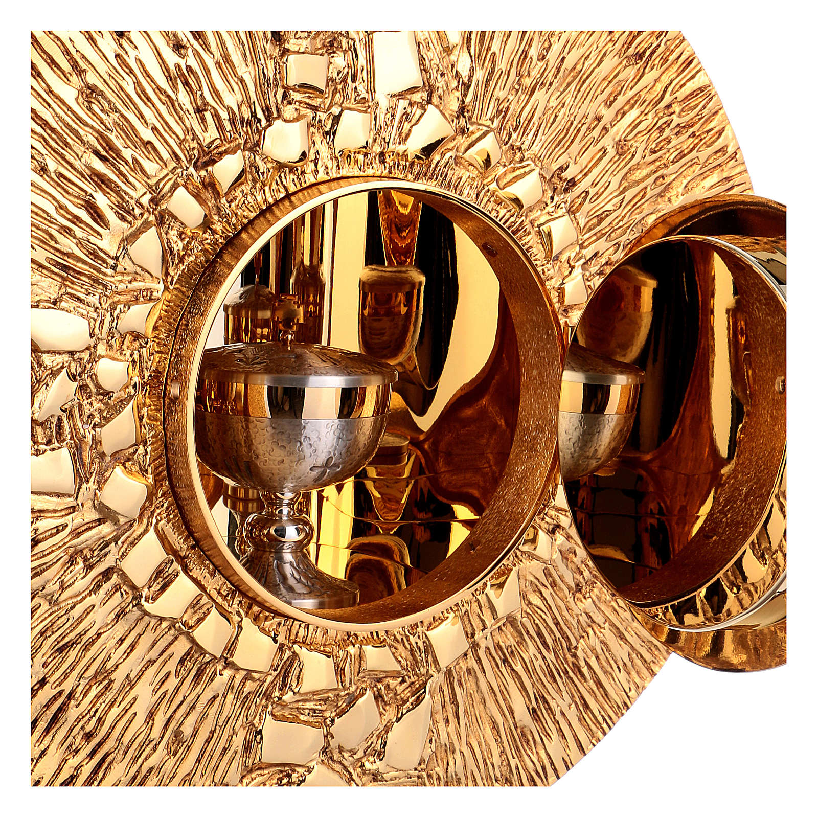 Wall tabernacle gold-plated brass, PAX symbol | online sales on HOLYART.com
