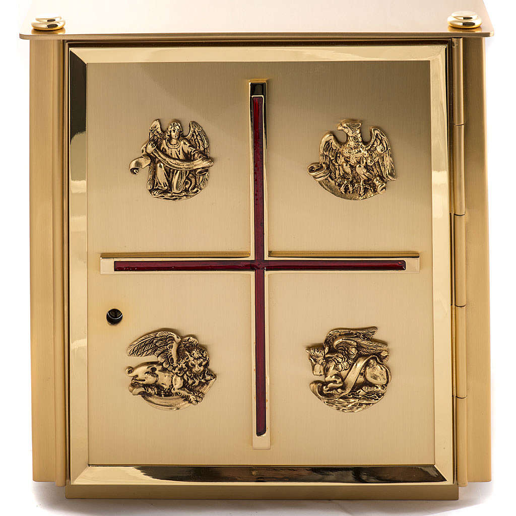 Altar Tabernacle in brass with Evangelists symbols | online sales on ...
