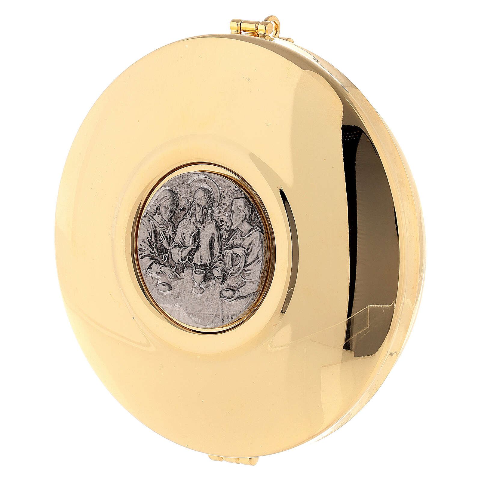 Pyx burse in leather with gold-plated pyx, 12 cm | online sales on ...