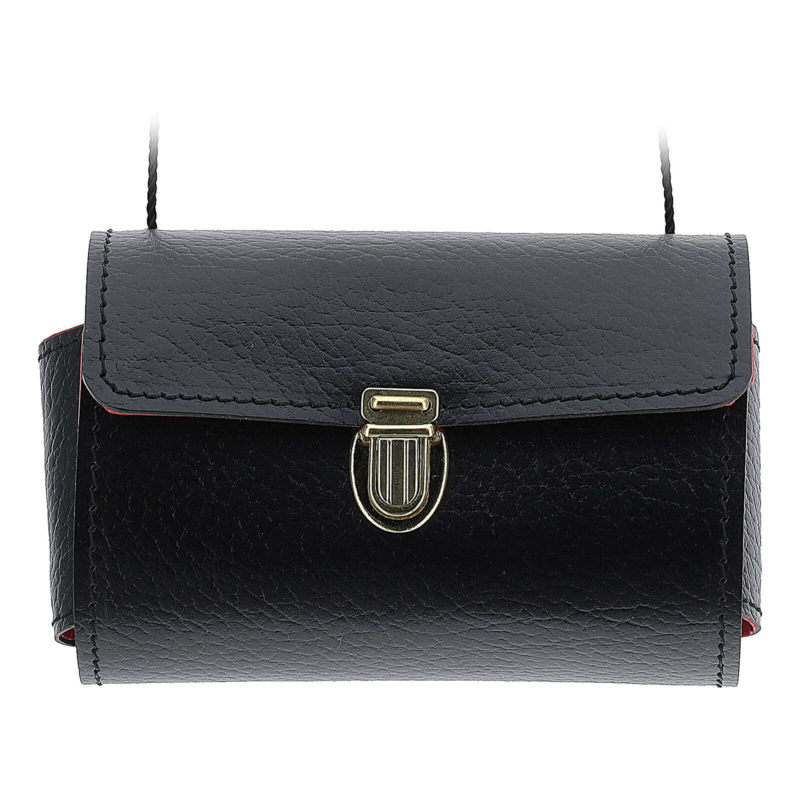 Pyx and burse in black leather | online sales on HOLYART.com