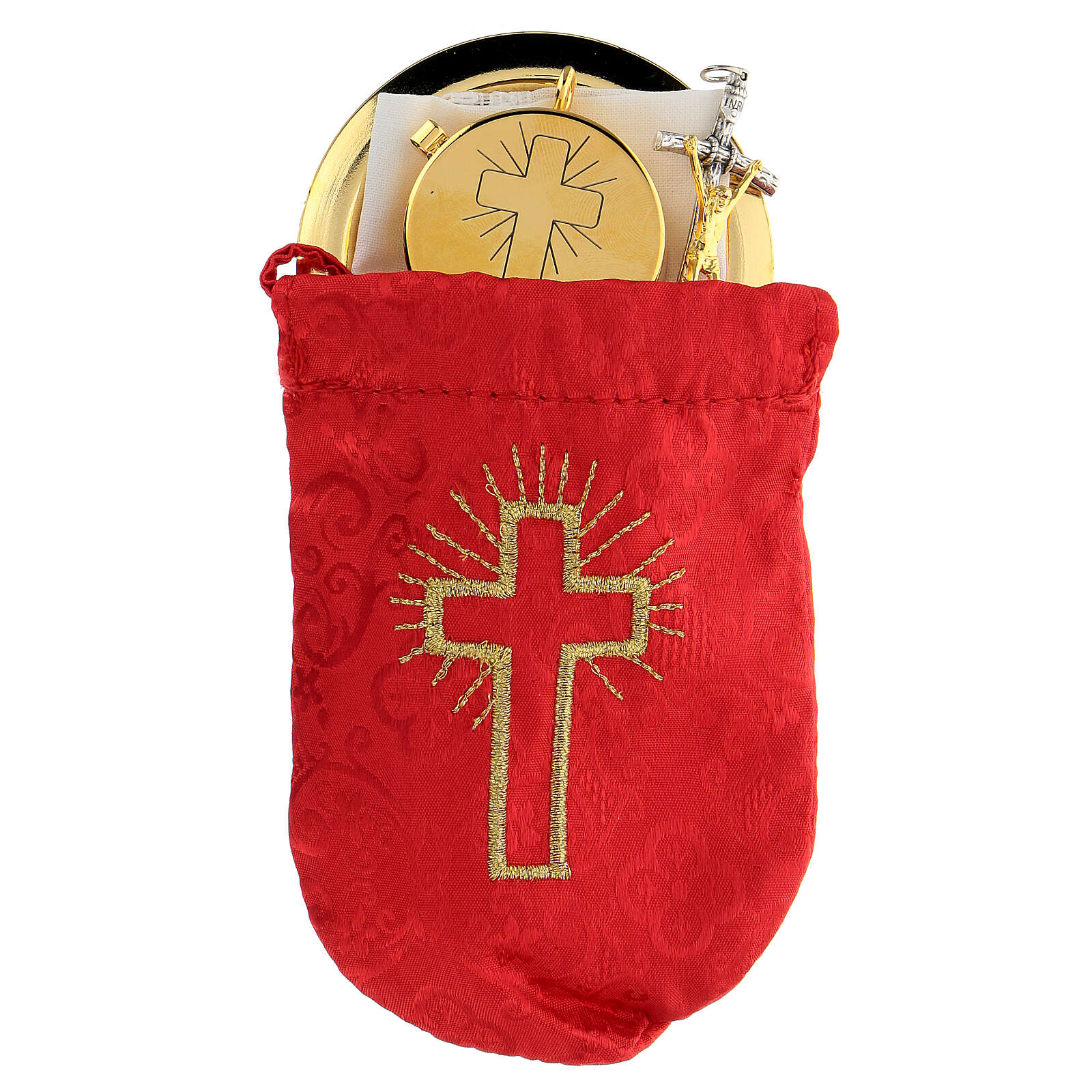 Red satin pyx burse | online sales on HOLYART.co.uk
