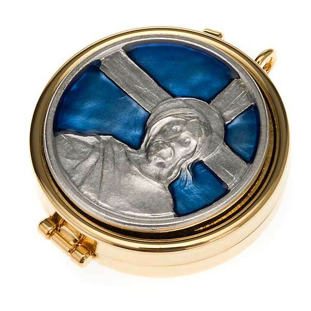 Cyborium emaliowane Jezus i krzyż | sprzedaż online na HOLYART