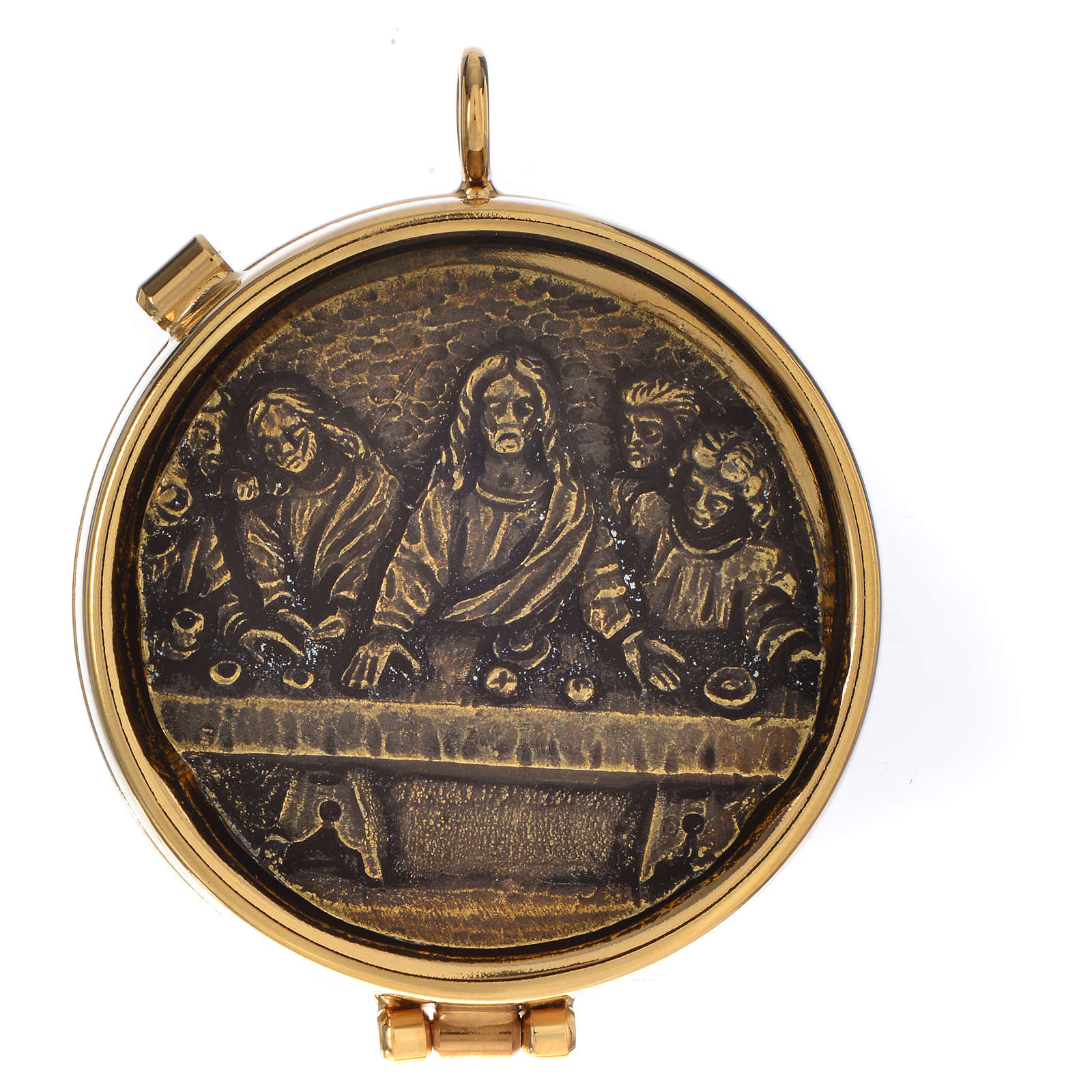 Cyborium płytka brąz Ostatnia Wieczerza średnica 53 mm | sprzedaż ...