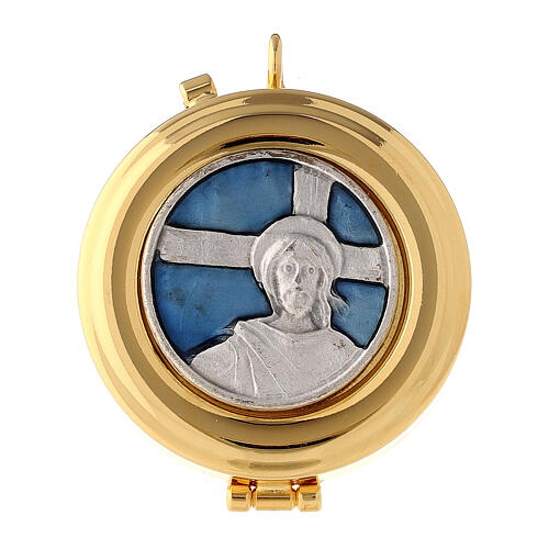 Eucharist pyx enameled Ecce Homo cross diam. 5cm | online sales on ...