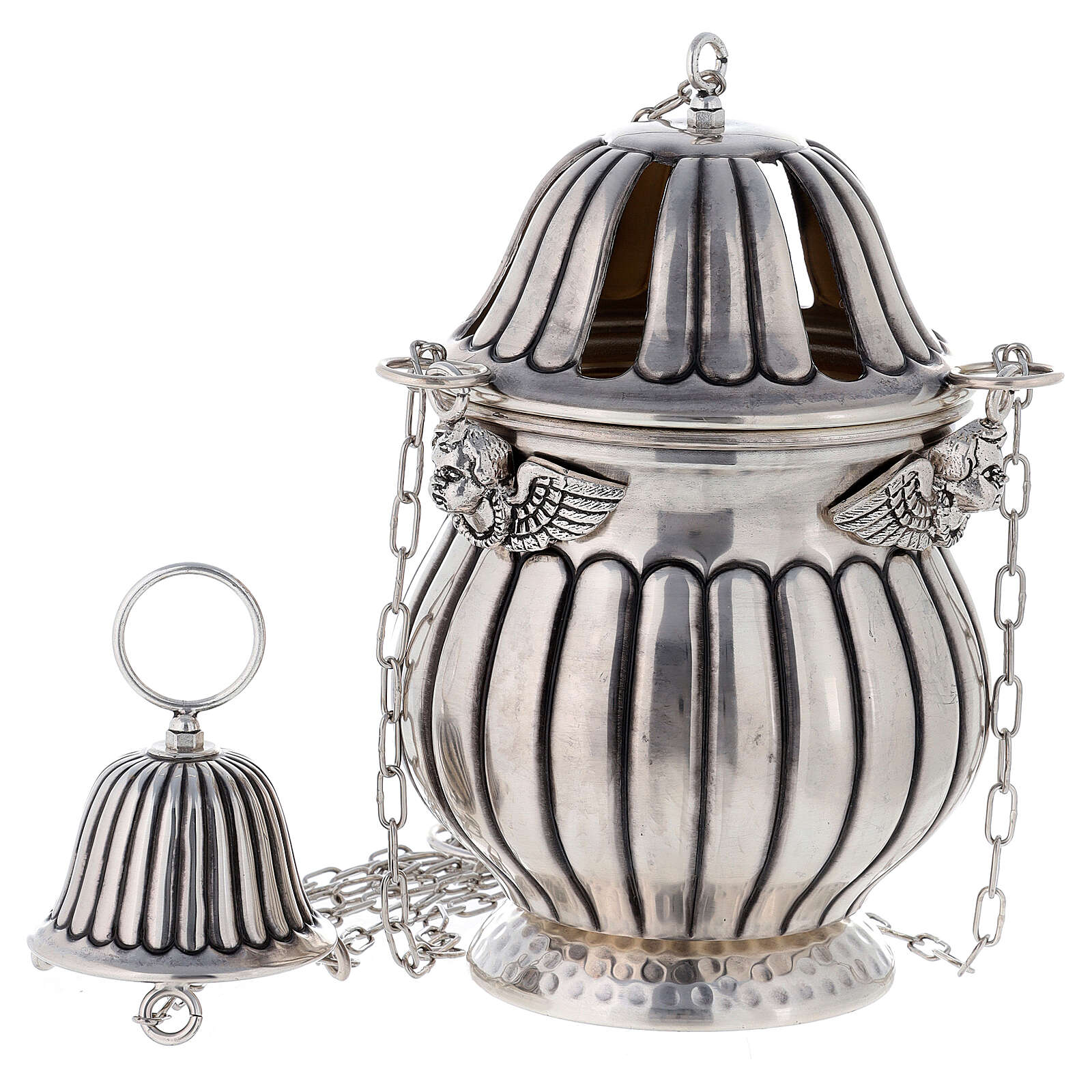 Thurible and boat decorated and chiseled | online sales on HOLYART.co.uk