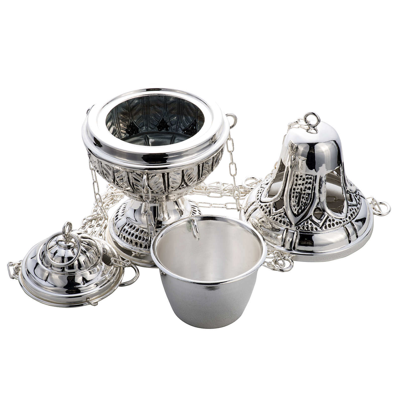 Thurible with oval boat in chiselled cast brass | online sales on ...