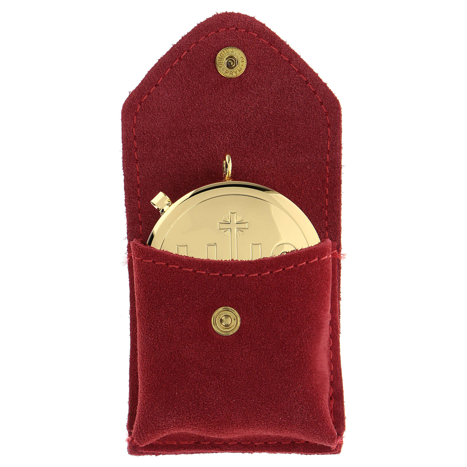 Burgundy suede burse with pyx | online sales on HOLYART.com