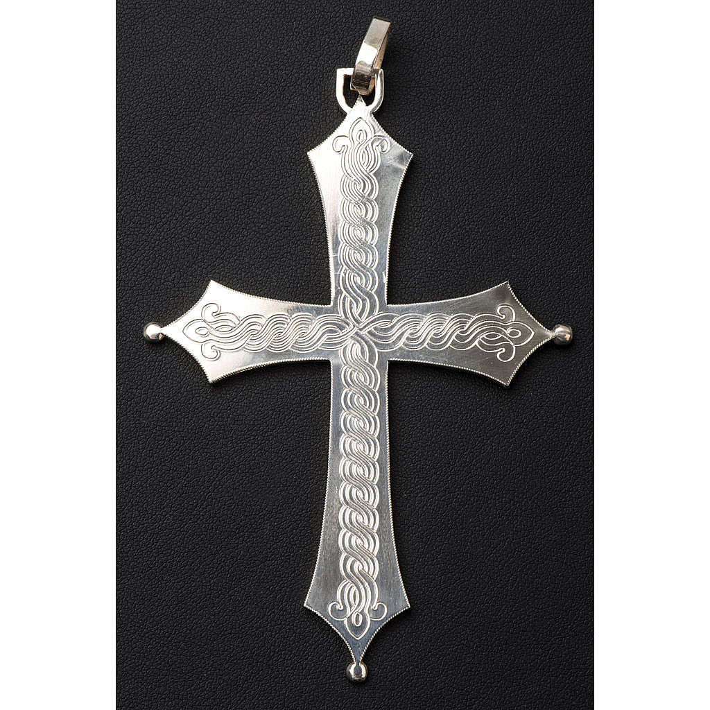 Pectoral Cross made of silver 925 with engravings | online sales on ...