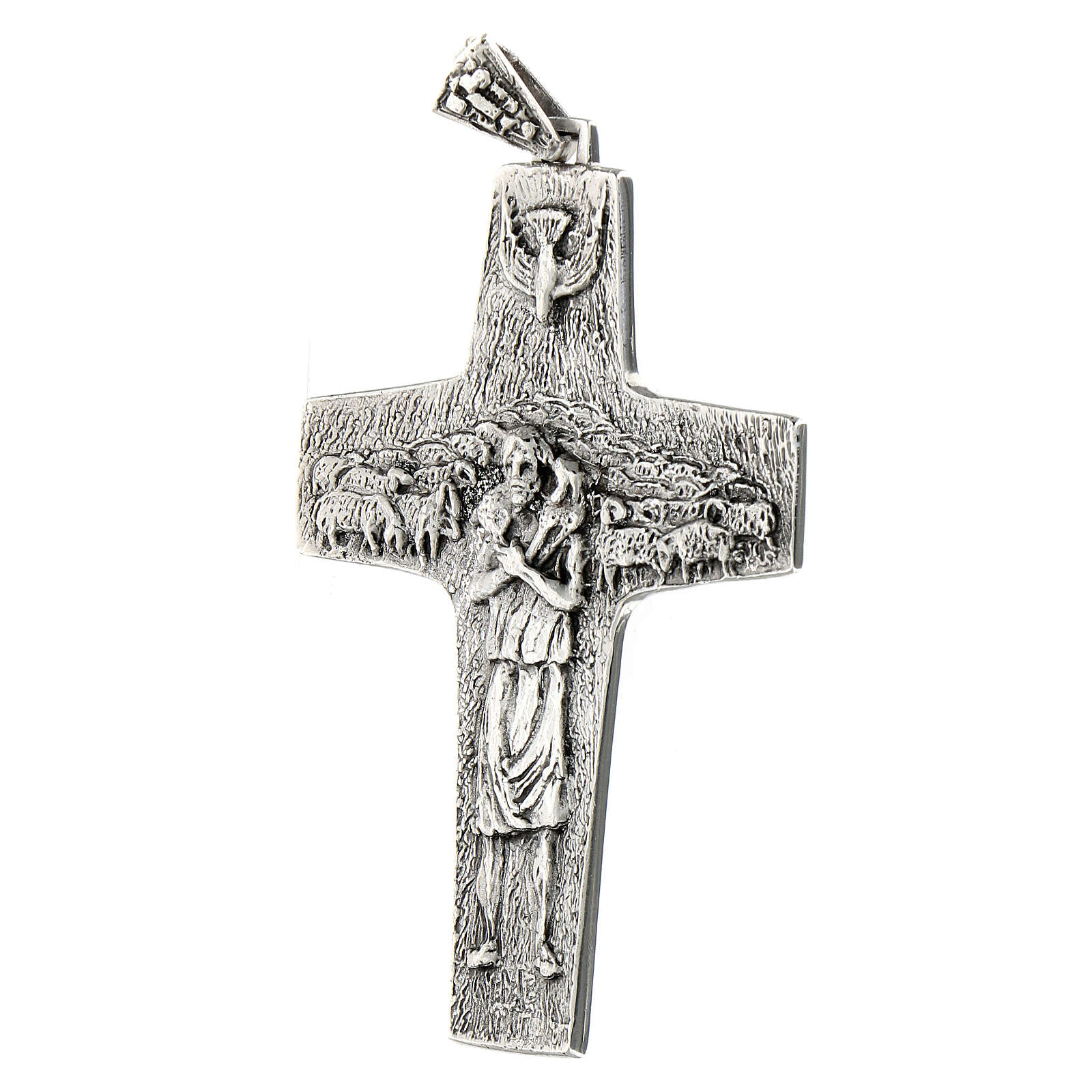 Pope Francesco silver pectoral cross | online sales on HOLYART.com