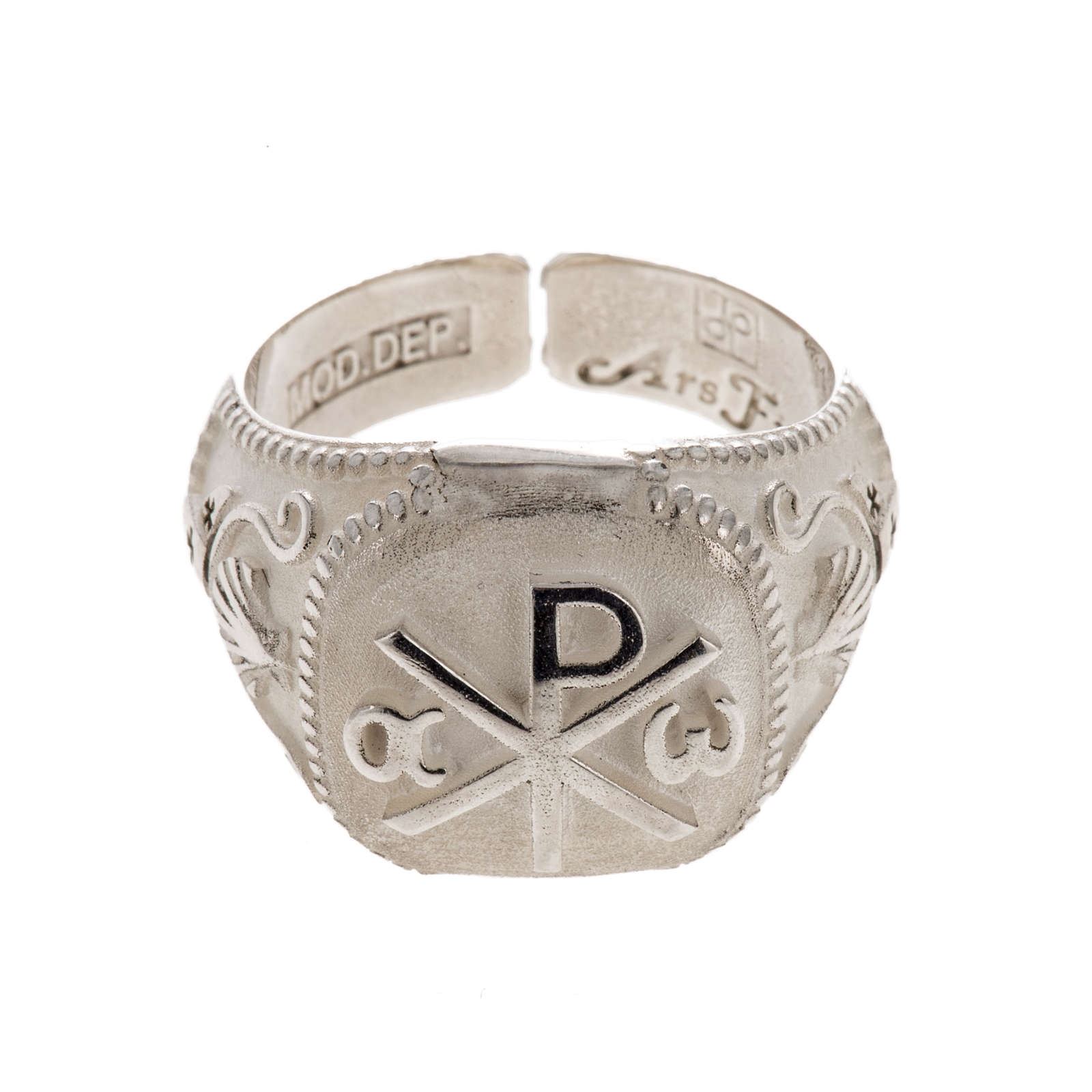 Anillo obispo ajustable XP alfa y omega | venta online en HOLYART