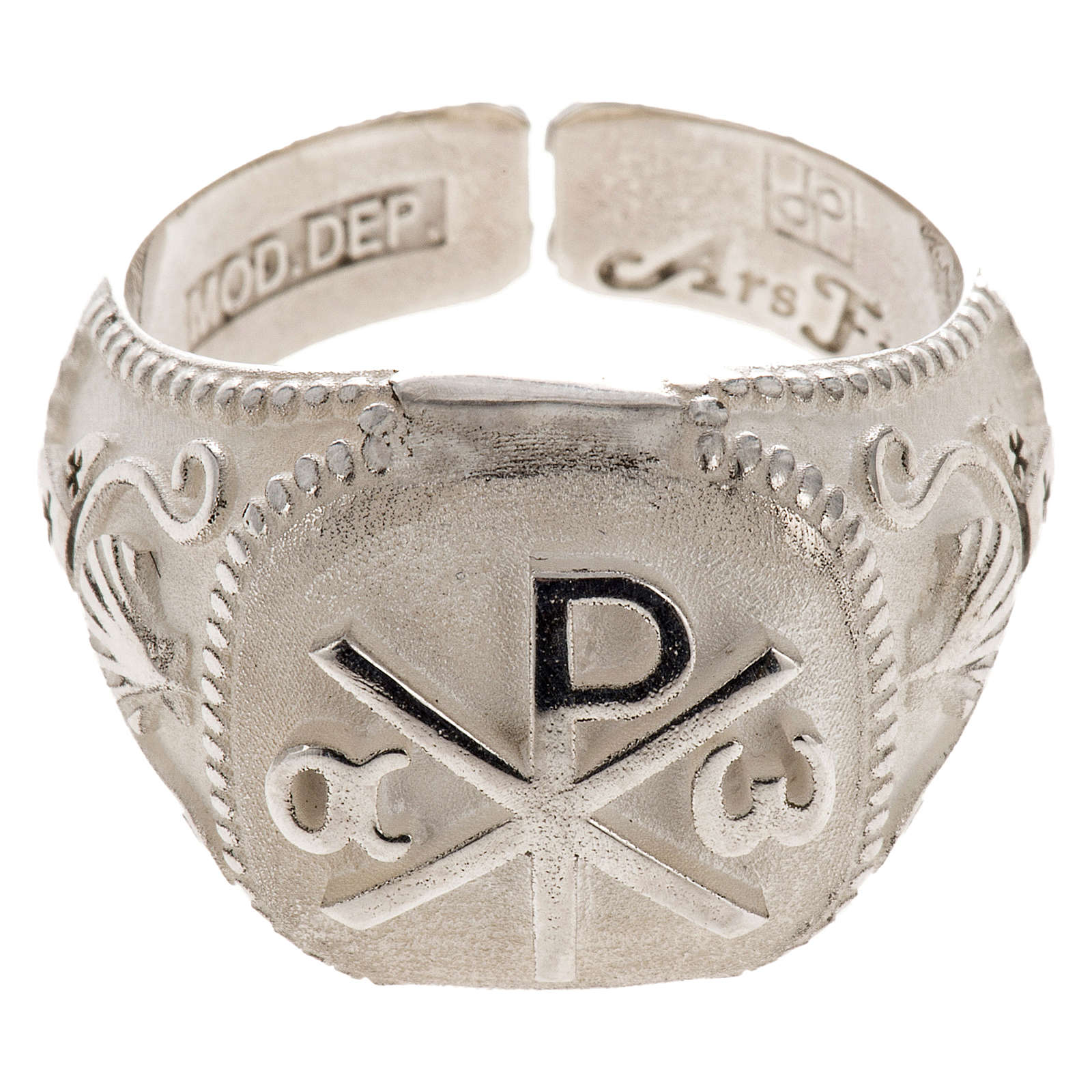 Anillo obispo ajustable XP alfa y omega | venta online en HOLYART