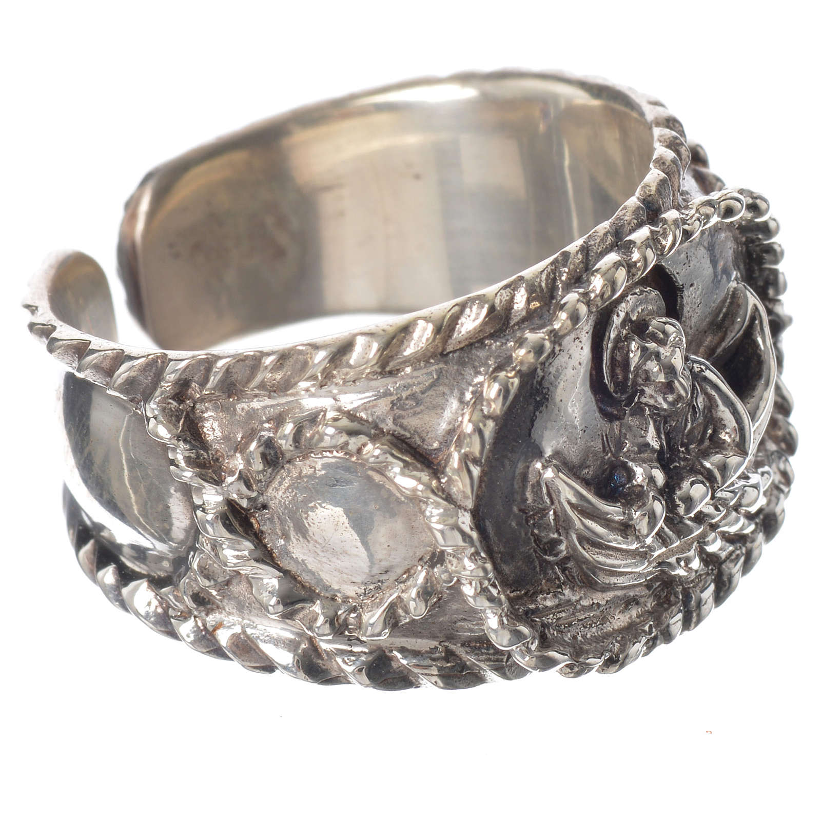 Bishop's ring in sterling silver with Saint Peter | online sales on ...