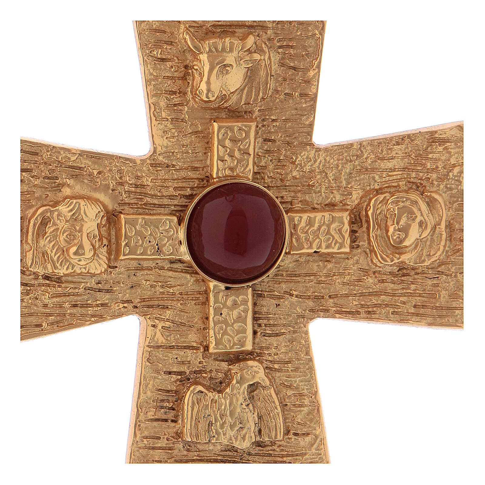 Bishop's cross with the four Evangelist in gilded 925 silver | online ...