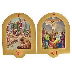 Chemin de Croix 15 stations tableaux bois 19x14 | vente en ligne sur ...