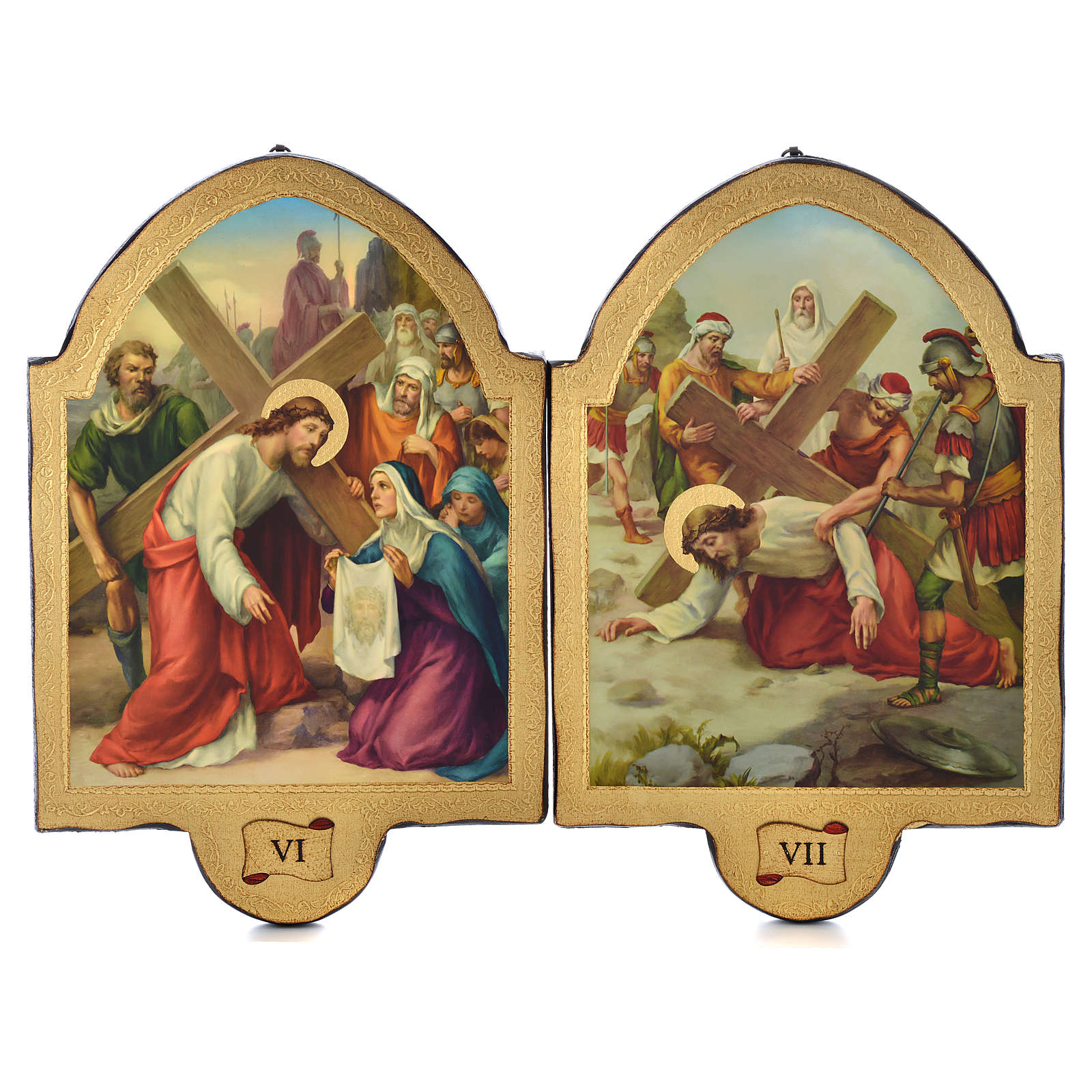 Vía Crucis 15 estaciones 50 x 38 cm estampa en madera | venta online en ...
