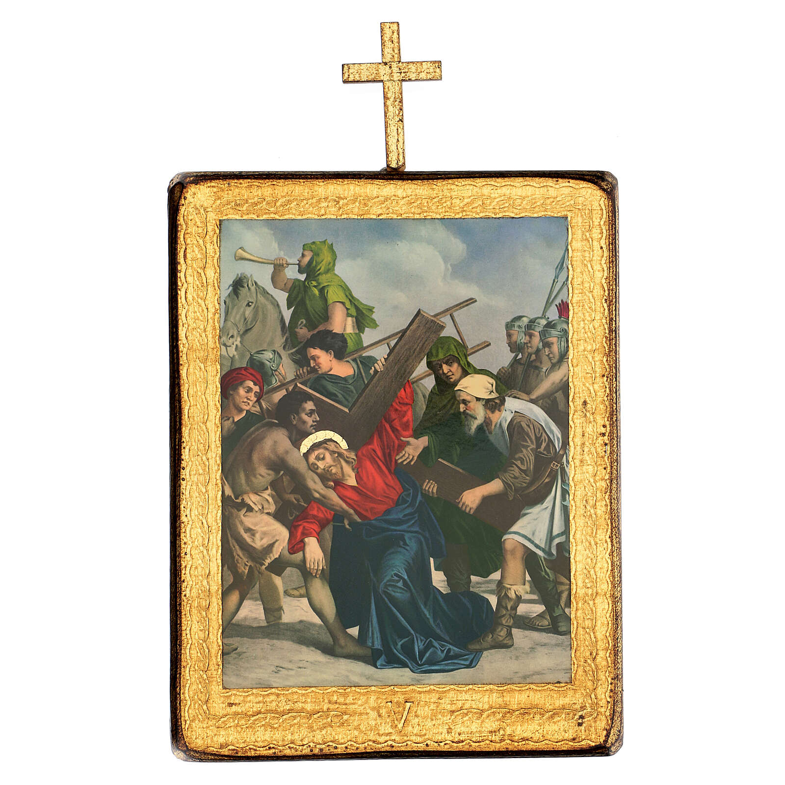 Chemin de croix 15 stations impression bois 30x25 cm | vente en ligne ...
